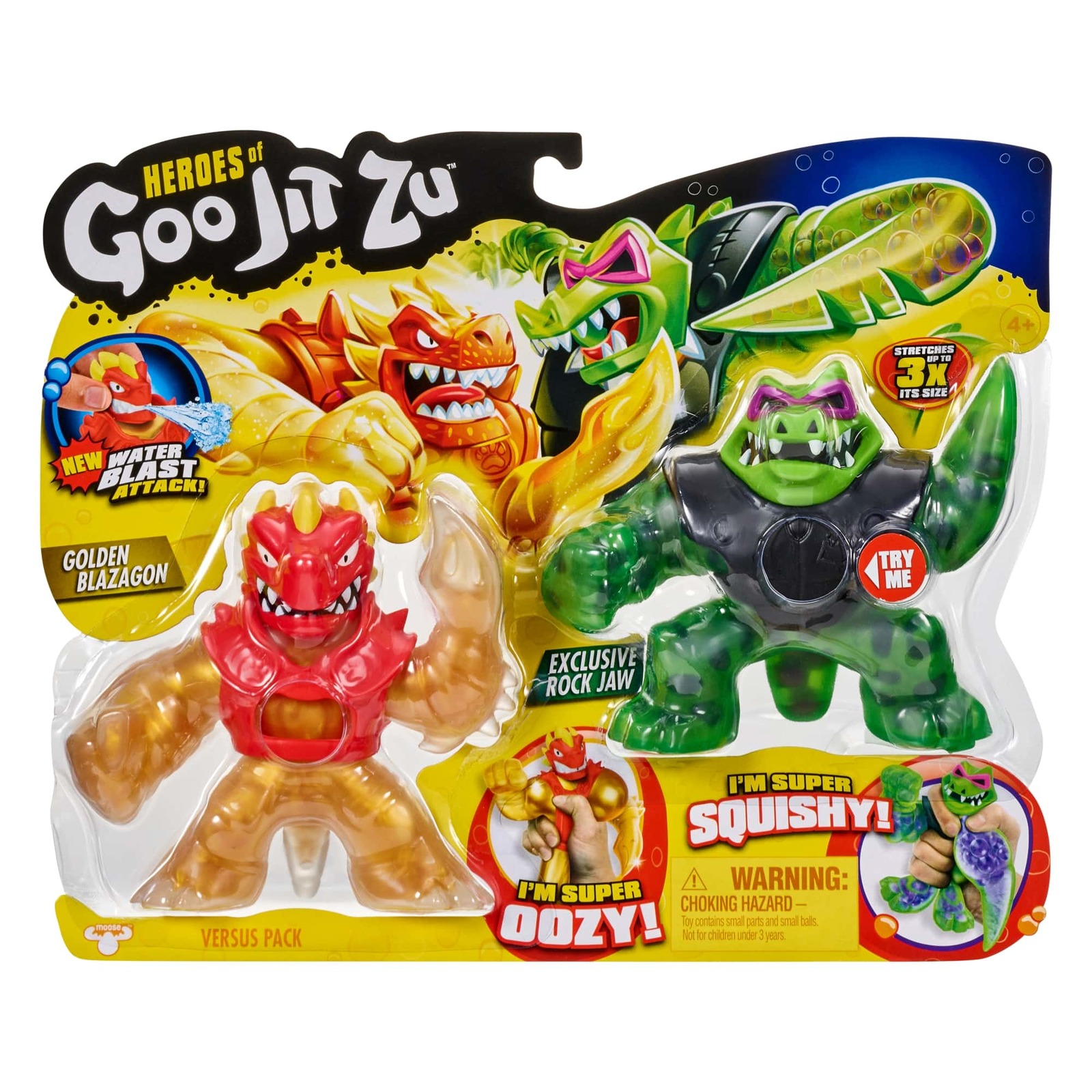 Buy Heroes of Goo Jit Zu: Versus Pack - Golden Blazagon vs Rock Jaw at ...