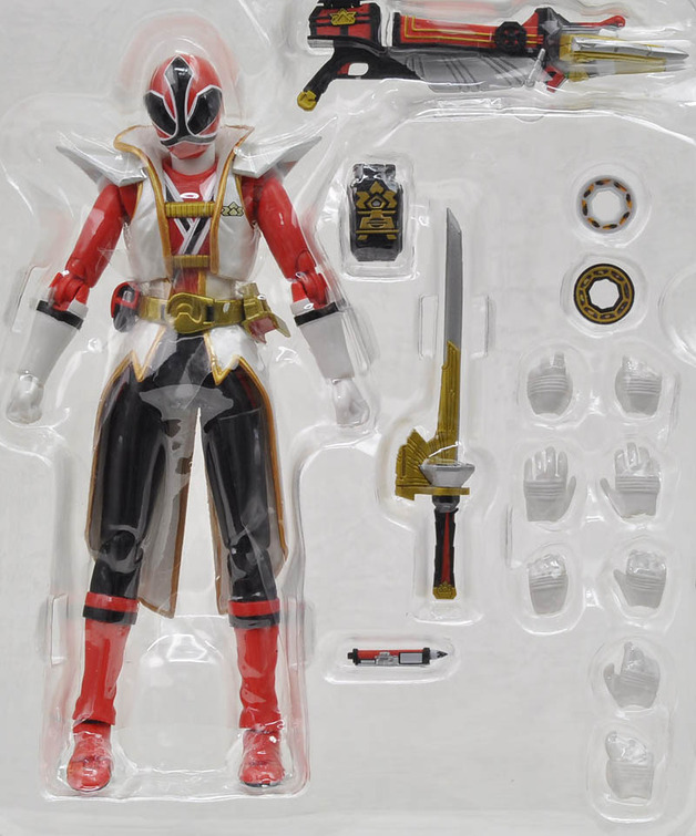 Samurai Sentai Shinkenger S.H. Figuarts Super Shinken Red Action Figure ...