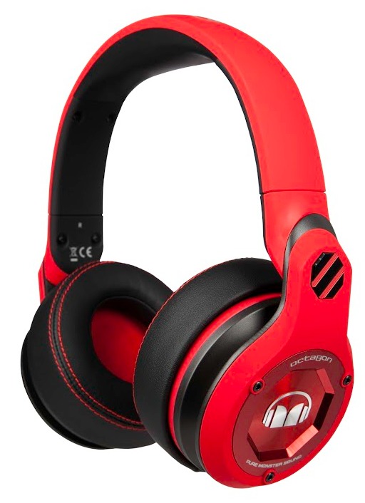 Monster UFC Octagon Over-Ear Headphones - Red | at Mighty Ape NZ