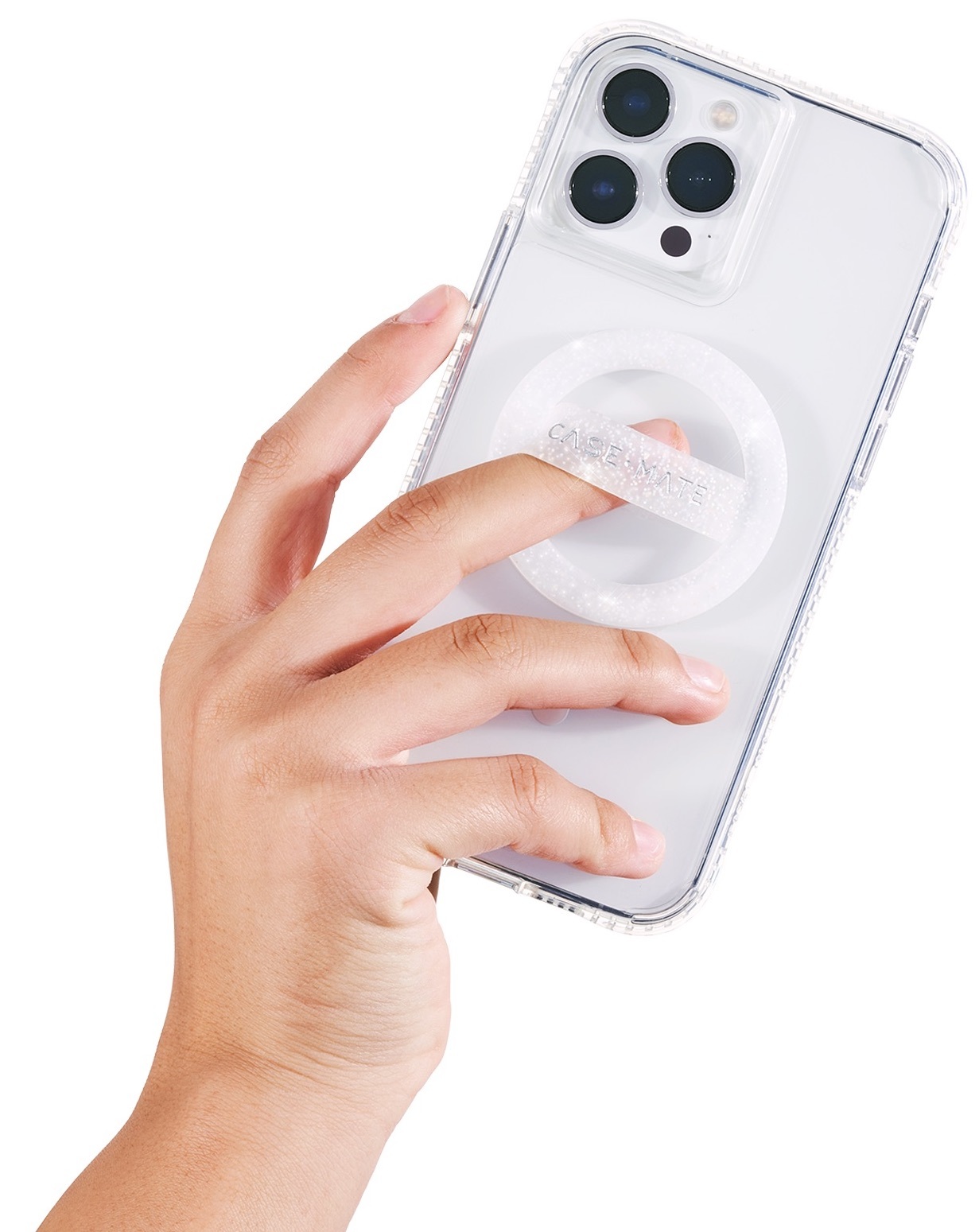 Casemate Magnetic Loop Grip works with MagSafe - Sparkle | at Mighty Ape NZ