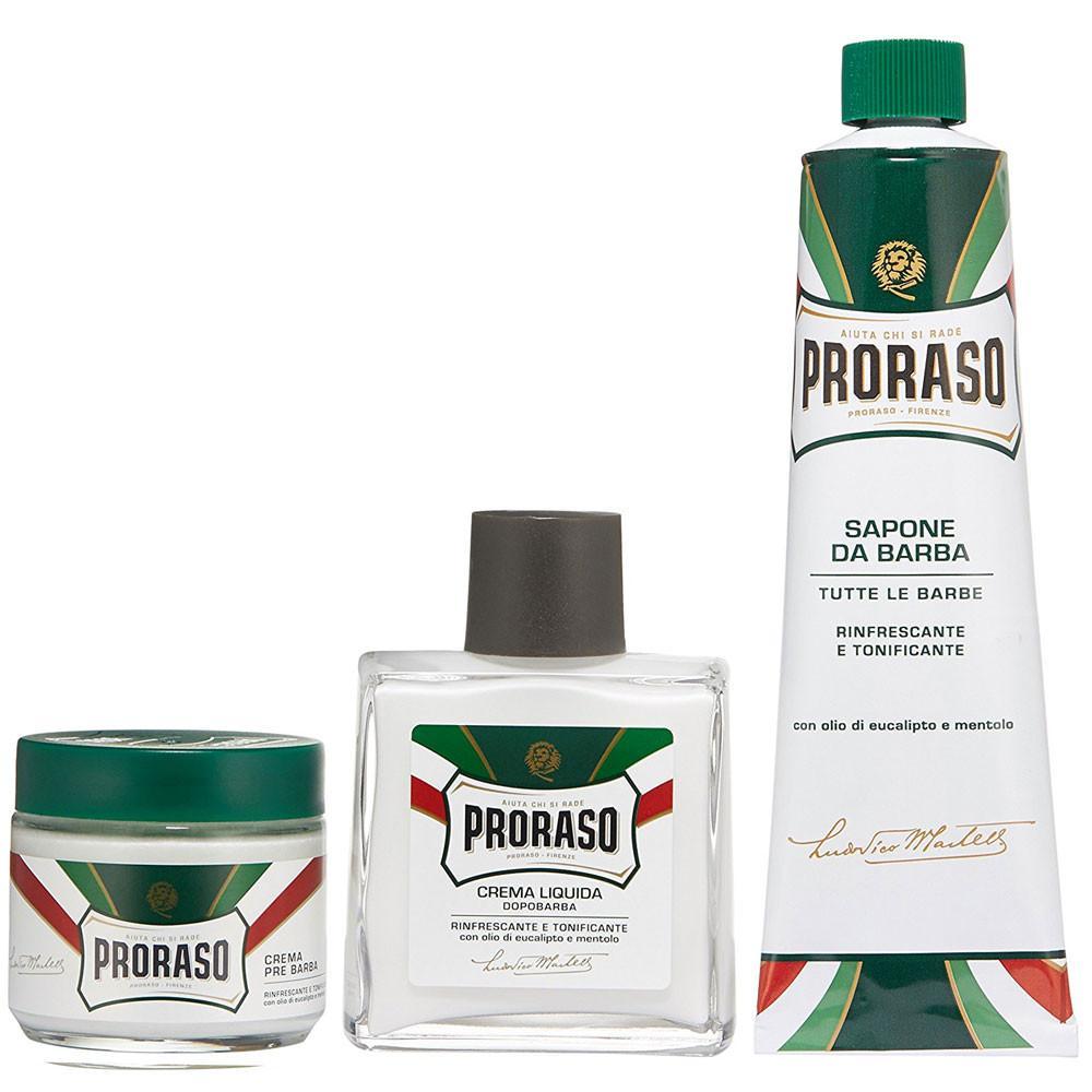 Buy Proraso: 3 Piece Vintage Gift Box Green - Eucalyptus & Menthol at ...