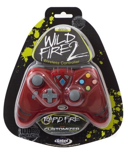 Datel Wildfire 2 Wireless Controller - Ruby Red Dual Rumble and Rapid ...