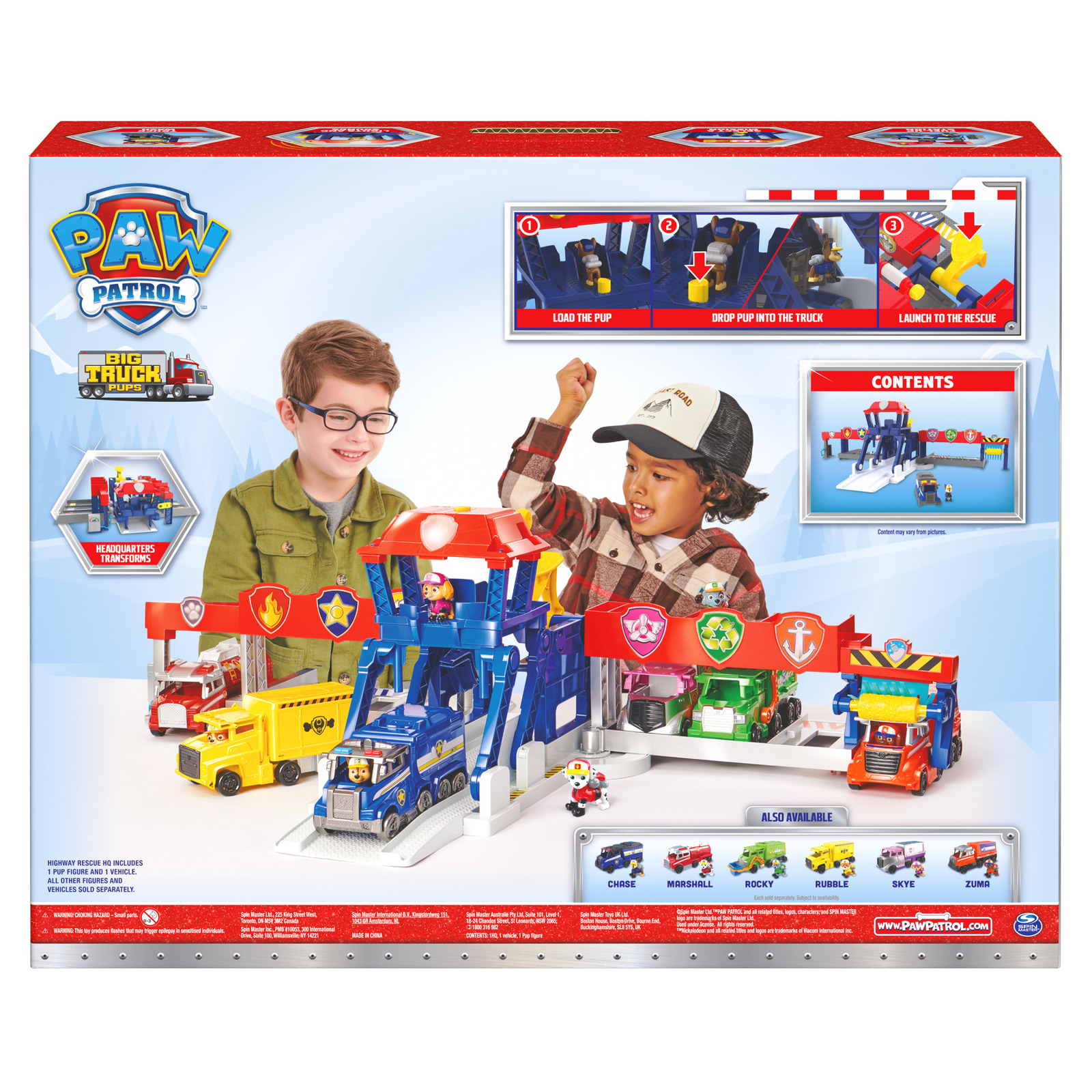 Paw Patrol: Big Truck Pups - Truck Stop HQ Transforming Playset Images ...