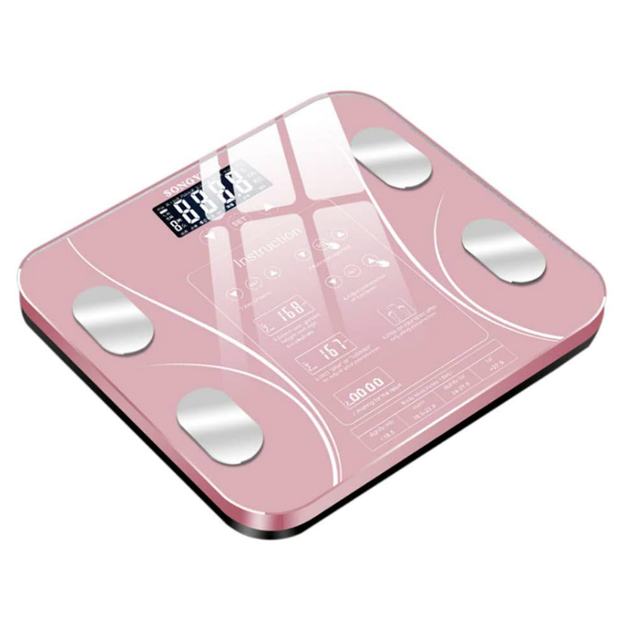 Smart Body Fat Weighing Scale - Soft Pink | at Mighty Ape NZ