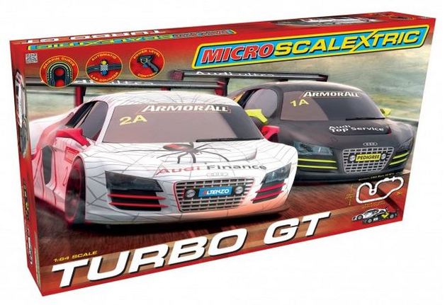 Micro Scalextric Turbo GT 1/64 Slot Cars Set | at Mighty Ape NZ