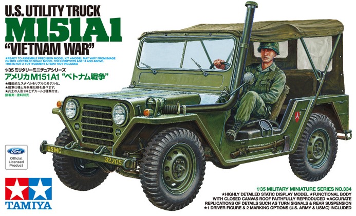 Tamiya: 1/35 M151a1 Vietnam Utility Truck - Model Kit | at Mighty Ape NZ