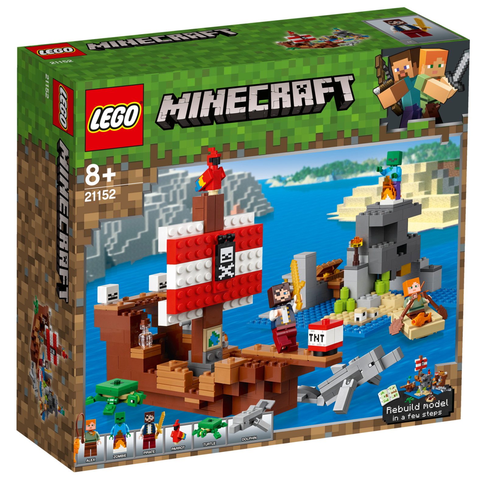 Buy LEGO Minecraft - The Pirate Ship Adventure at Mighty Ape NZ