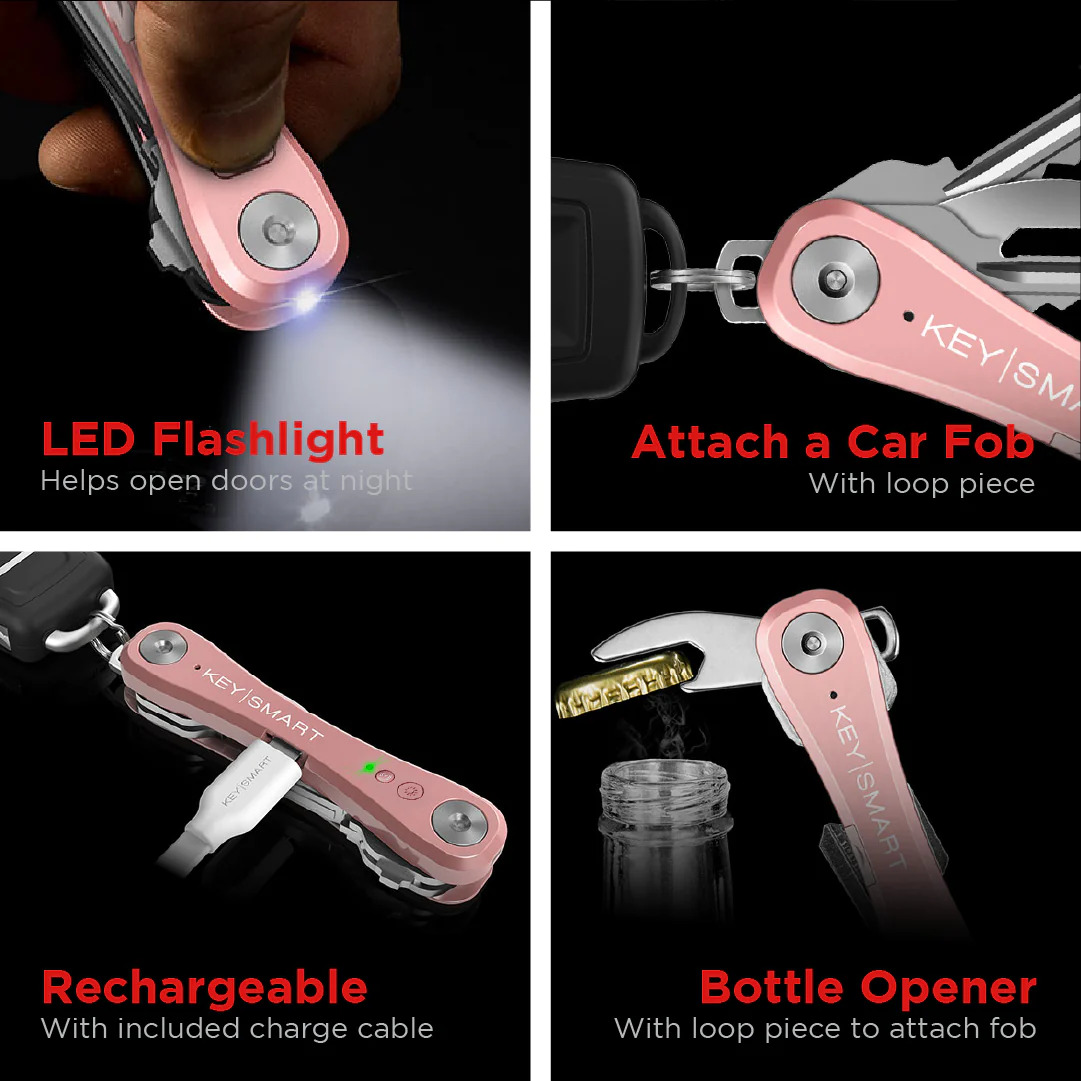 KeySmart iPro - Rose Gold | at Mighty Ape NZ