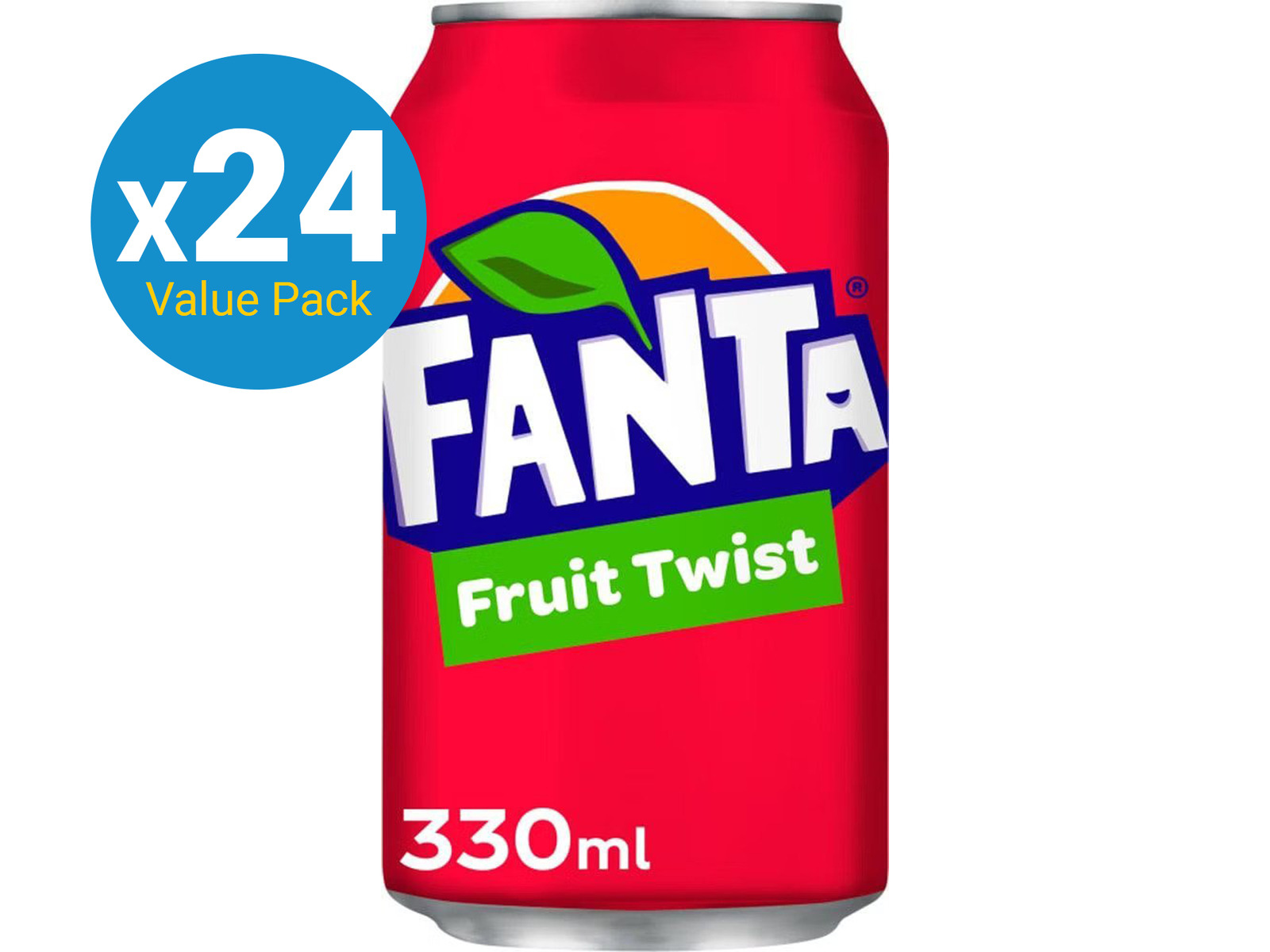 Fanta Fruit Twist - 330ml (24 Pack) | at Mighty Ape NZ