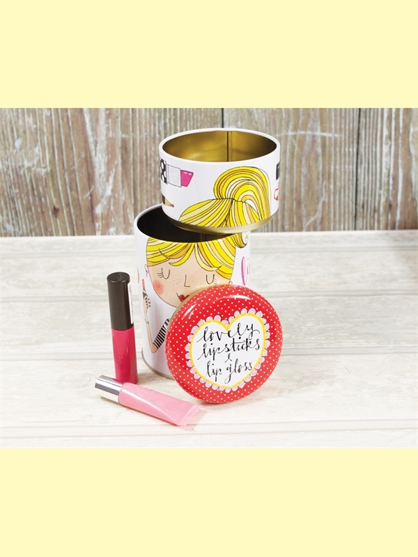 Rachel Ellen Tubby 2-Stack Tin (Lovely Lipsticks) | at Mighty Ape NZ