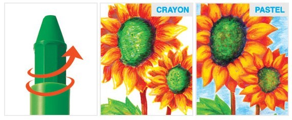 Buy AMOS Colorix 3-in-1 Silky Crayon - 12 Colours at Mighty Ape NZ