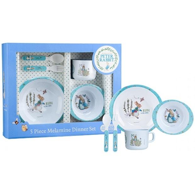 Peter Rabbit - Classic 5pc Melamine Dinner Set | at Mighty Ape NZ