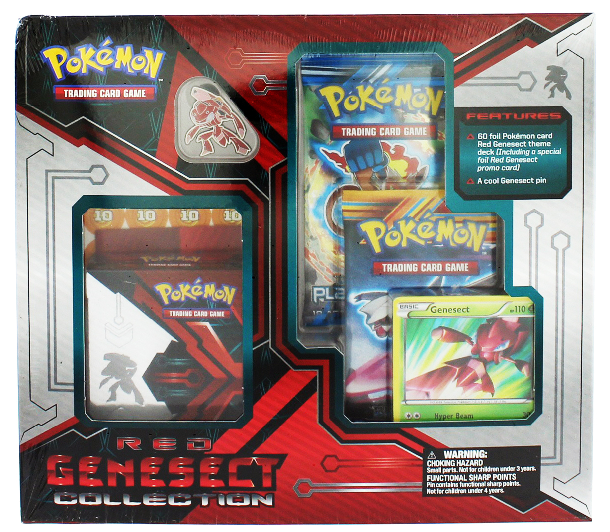Pokemon TCG: Red Genesect Collection Box Image at Mighty Ape NZ