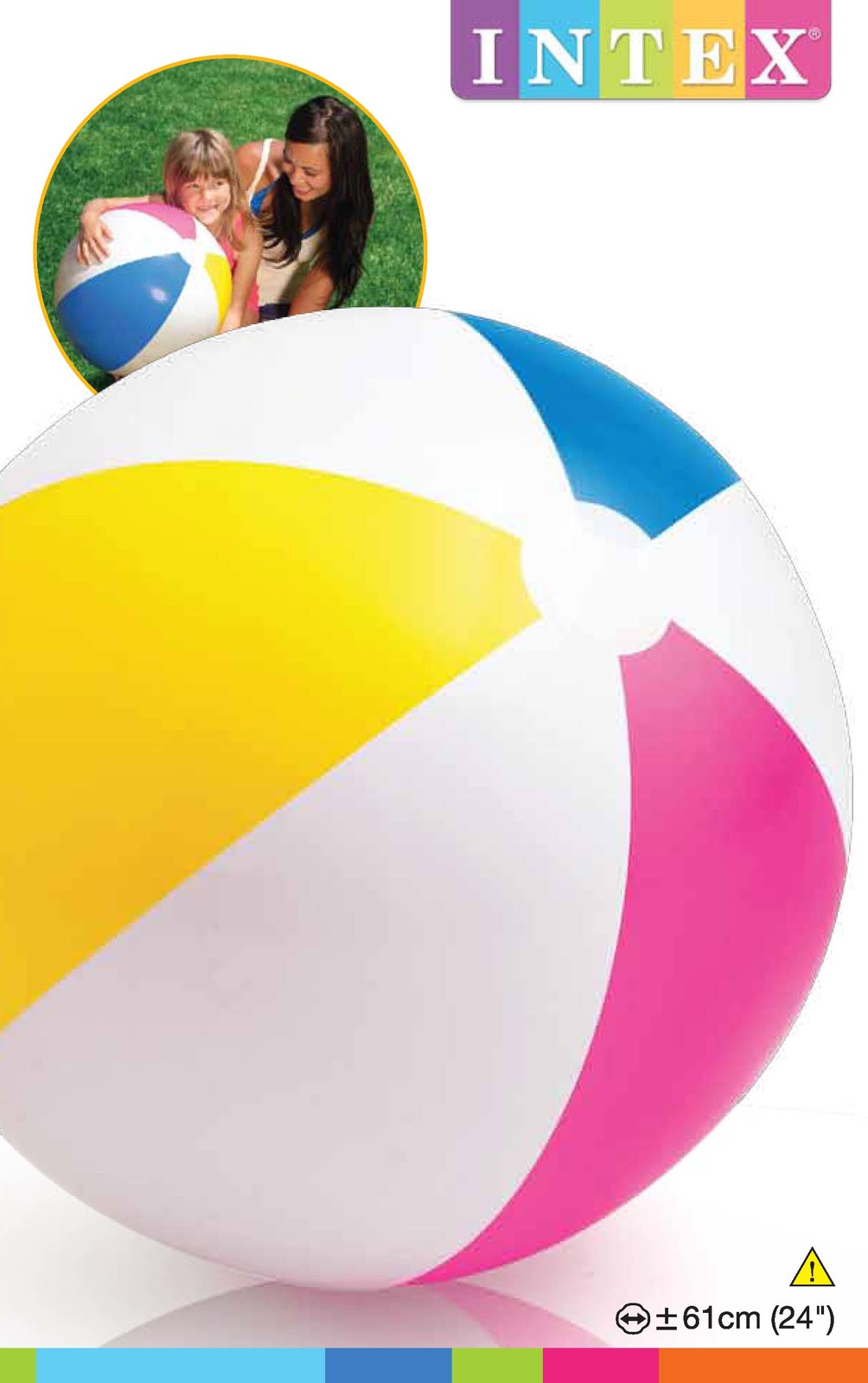Buy Intex: 24'' Glossy Panel Ball at Mighty Ape NZ