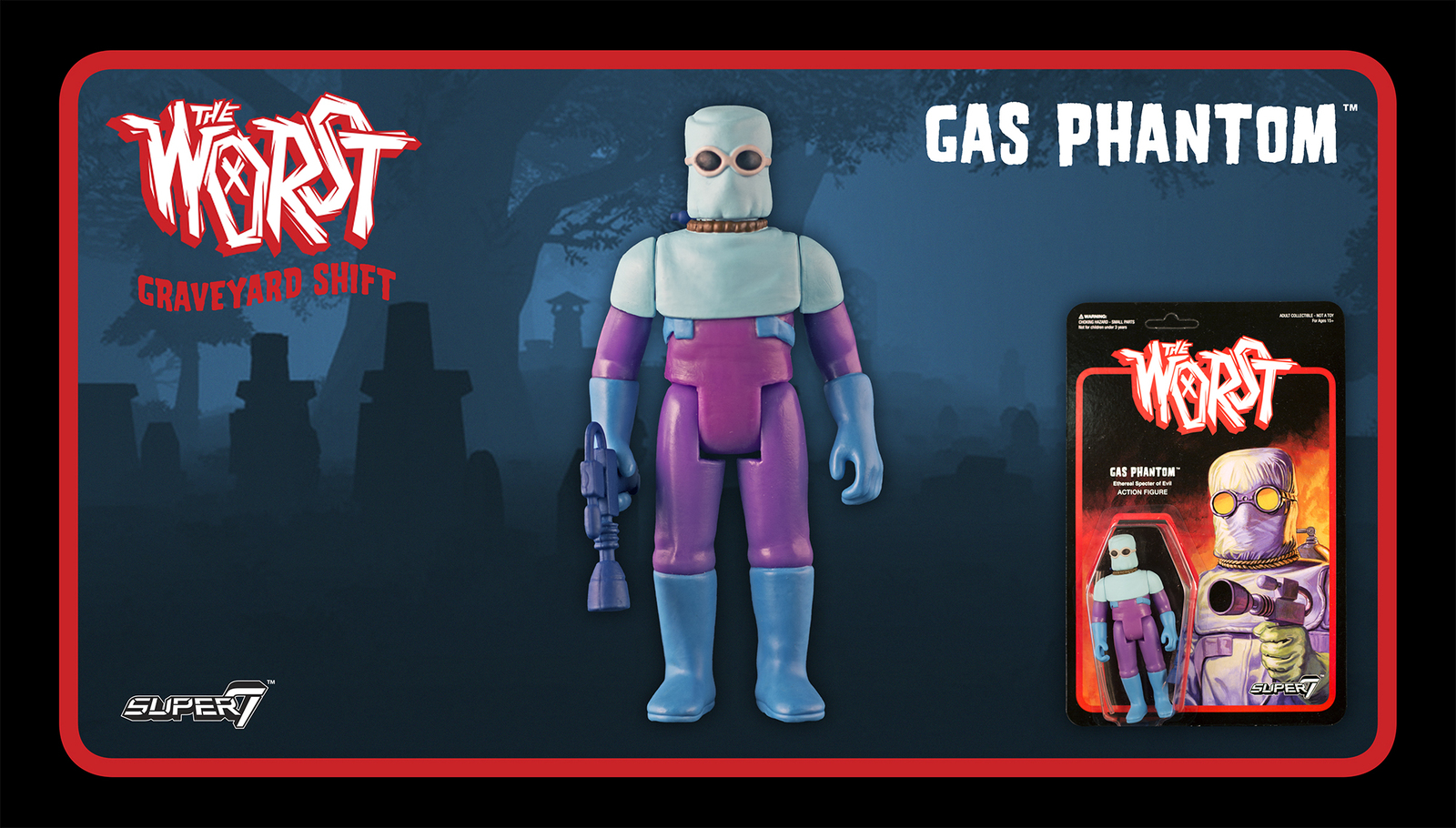 Gas Phantom - 5" Retro Action Figure | at Mighty Ape NZ