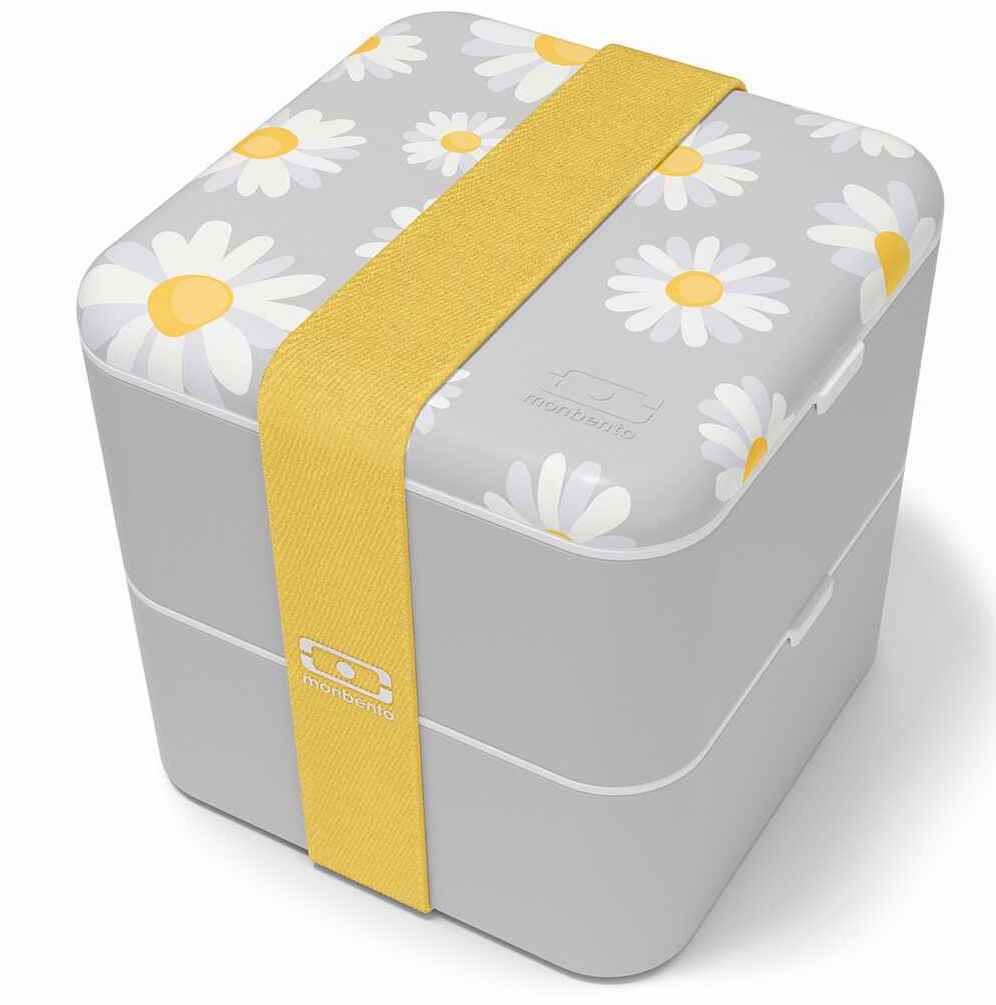 Monbento: Square Graphic Lunch Box - Daisy | at Mighty Ape NZ