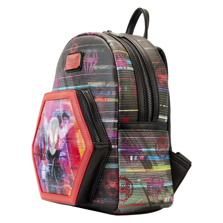 Loungefly: Spider-Man Across the Spider-Verse Lenticular Mini Backpack ...