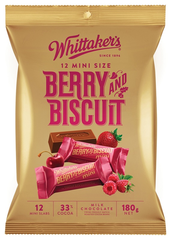 Whittaker's Berry & Biscuit Mini Slabs | at Mighty Ape NZ