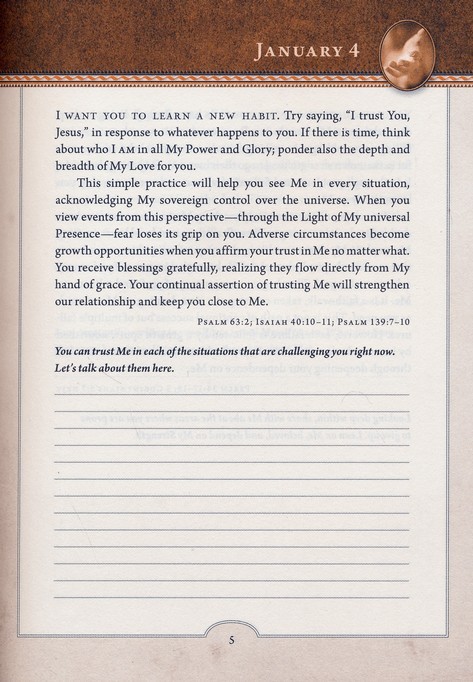 Jesus Calling Devotional Journal: Enjoying Peace in His Presence (Large ...