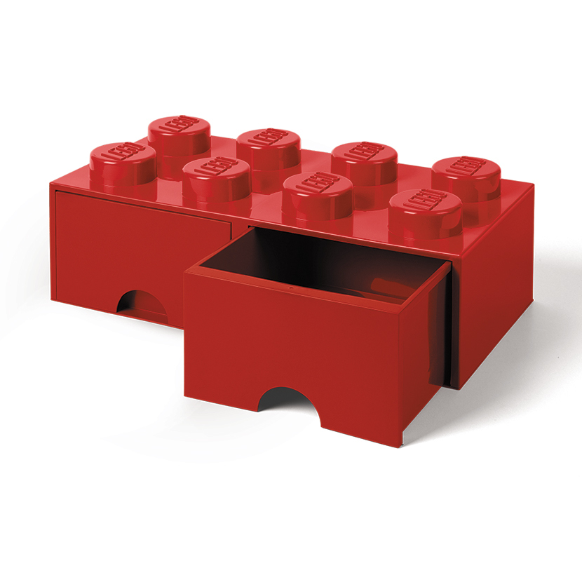 LEGO Storage Brick Drawer 8 - Red | at Mighty Ape NZ