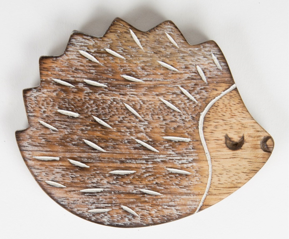 Carved Hedgehog - Coaster Set | at Mighty Ape NZ