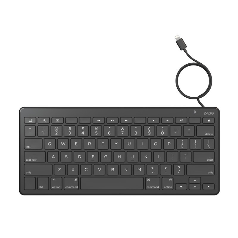 Zagg: Wired Lightning Keyboard - Black | at Mighty Ape NZ