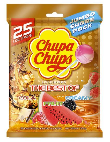 Chupa Chups - The Best Of 300g (25 Pack) | at Mighty Ape NZ