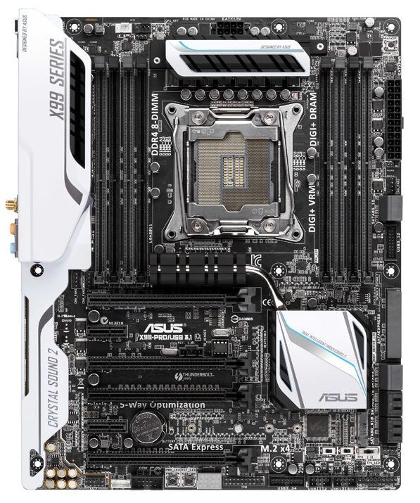 Asus X99-PRO Intel ATX Motherboard | at Mighty Ape NZ
