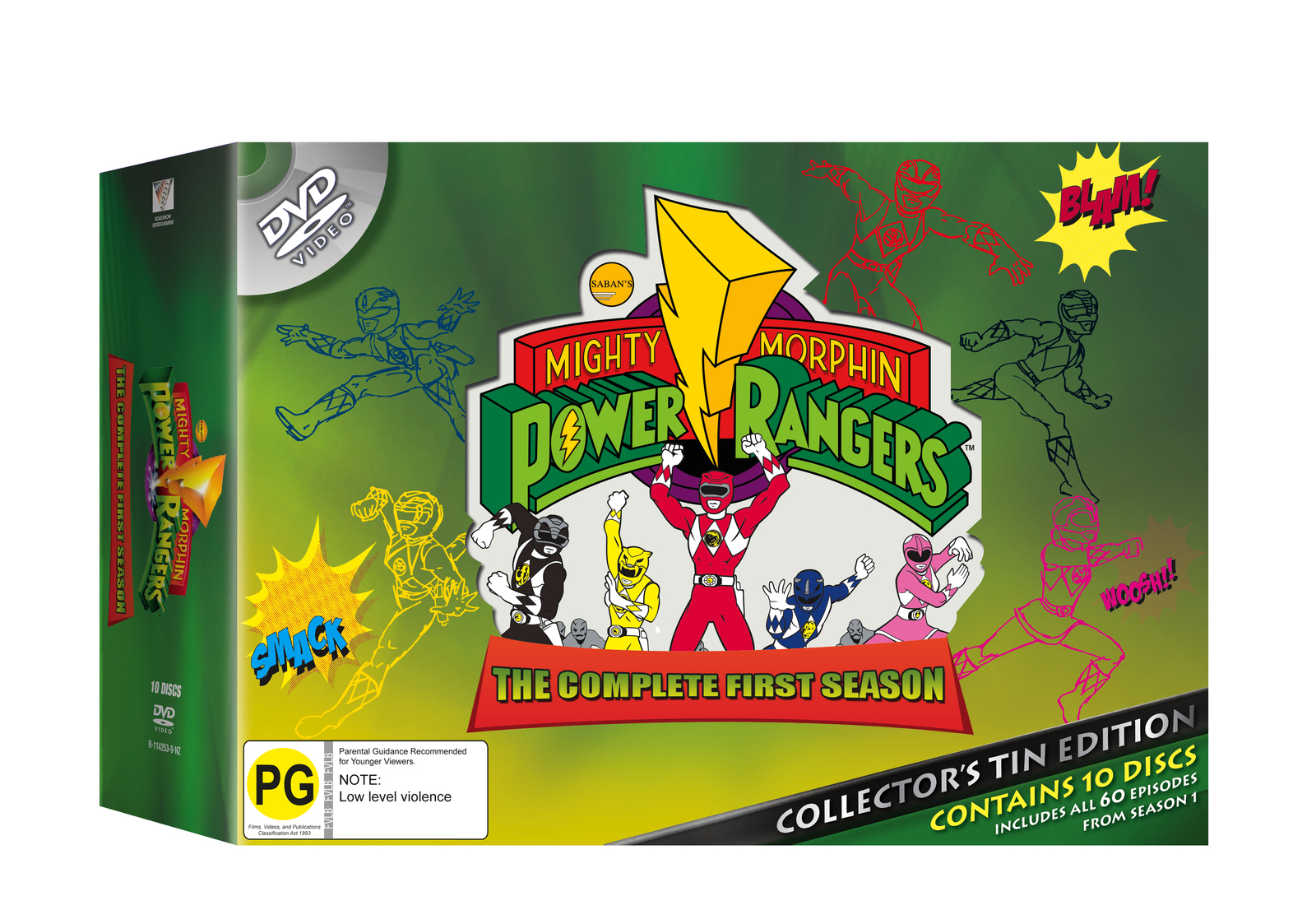 Mighty Morphin Power Rangers Collectors Tin | DVD | Buy Now | at Mighty ...