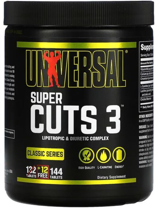 Buy Universal Super Cuts-3- 132 tabs Plus 12 free at Mighty Ape NZ