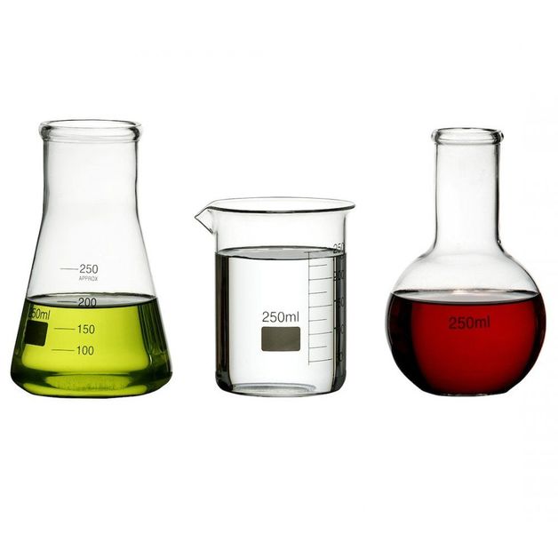 Science Lab Flasks - Glass (Set of 3) | at Mighty Ape Australia