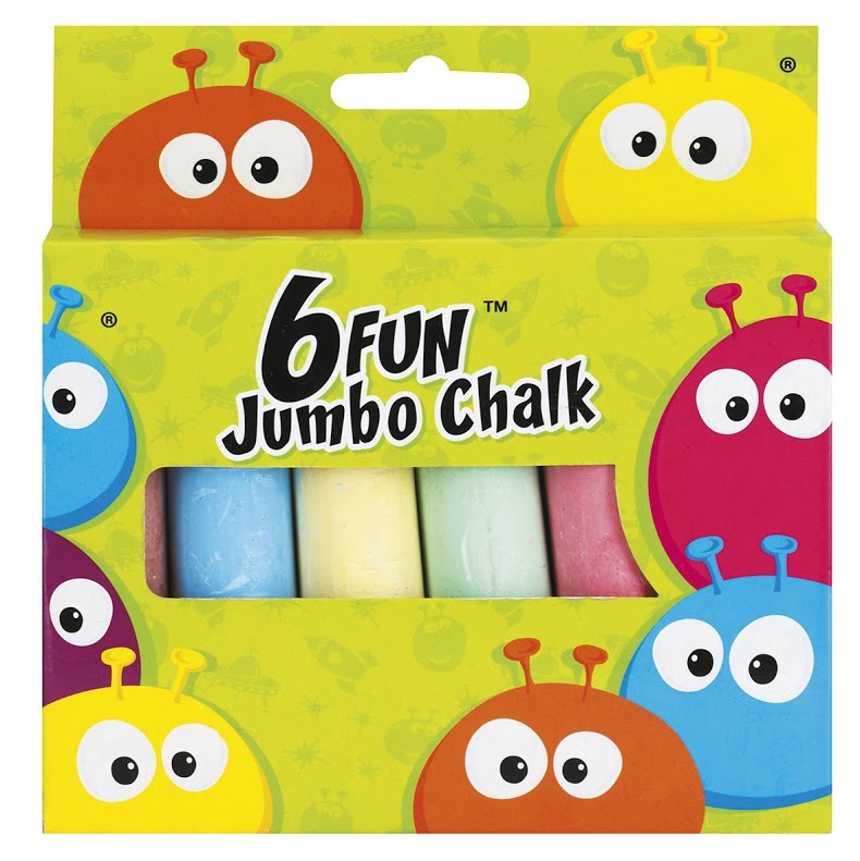 Buy Fun Jumbo Chalk (6 Pack) at Mighty Ape NZ