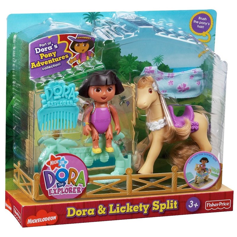 Buy Dora the Explorer Dora's Pony Place Play Pack - Dora & Lickety ...