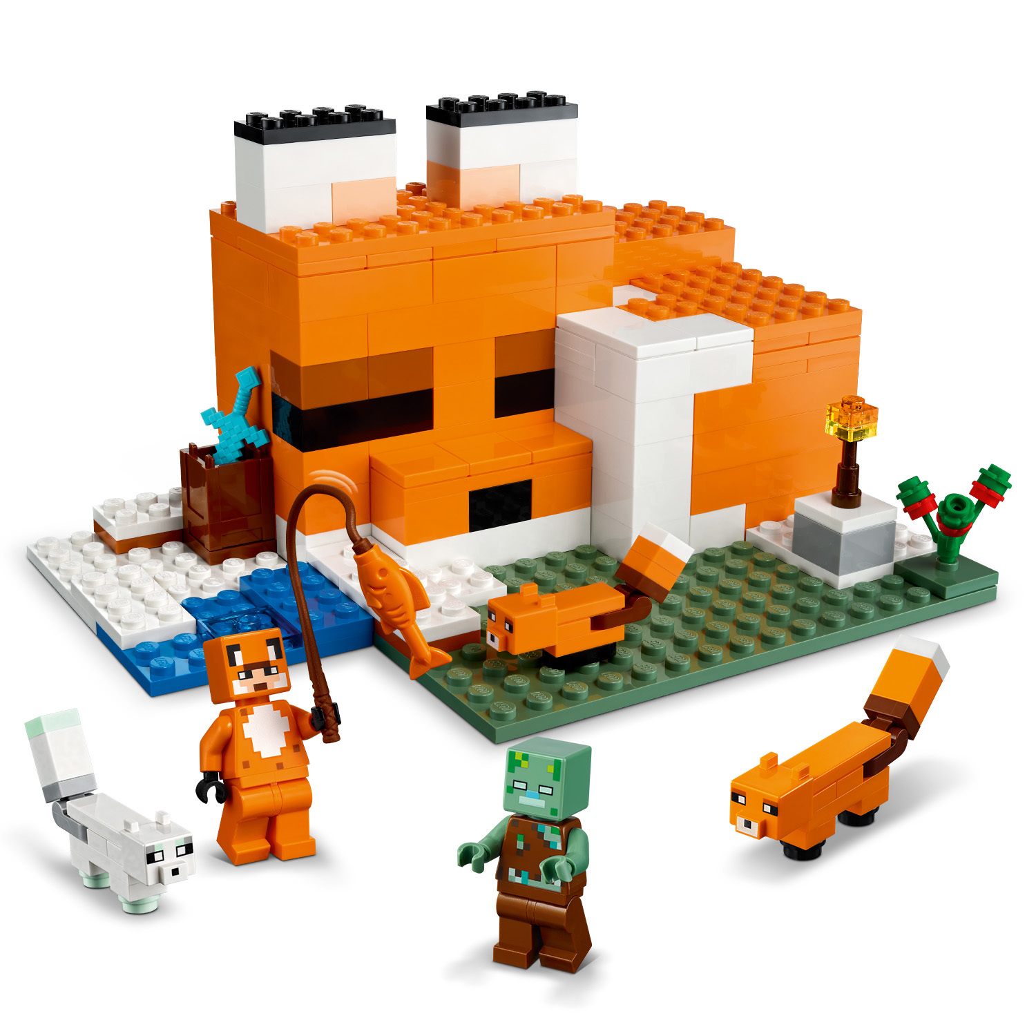 Buy LEGO Minecraft - The Fox Lodge at Mighty Ape NZ