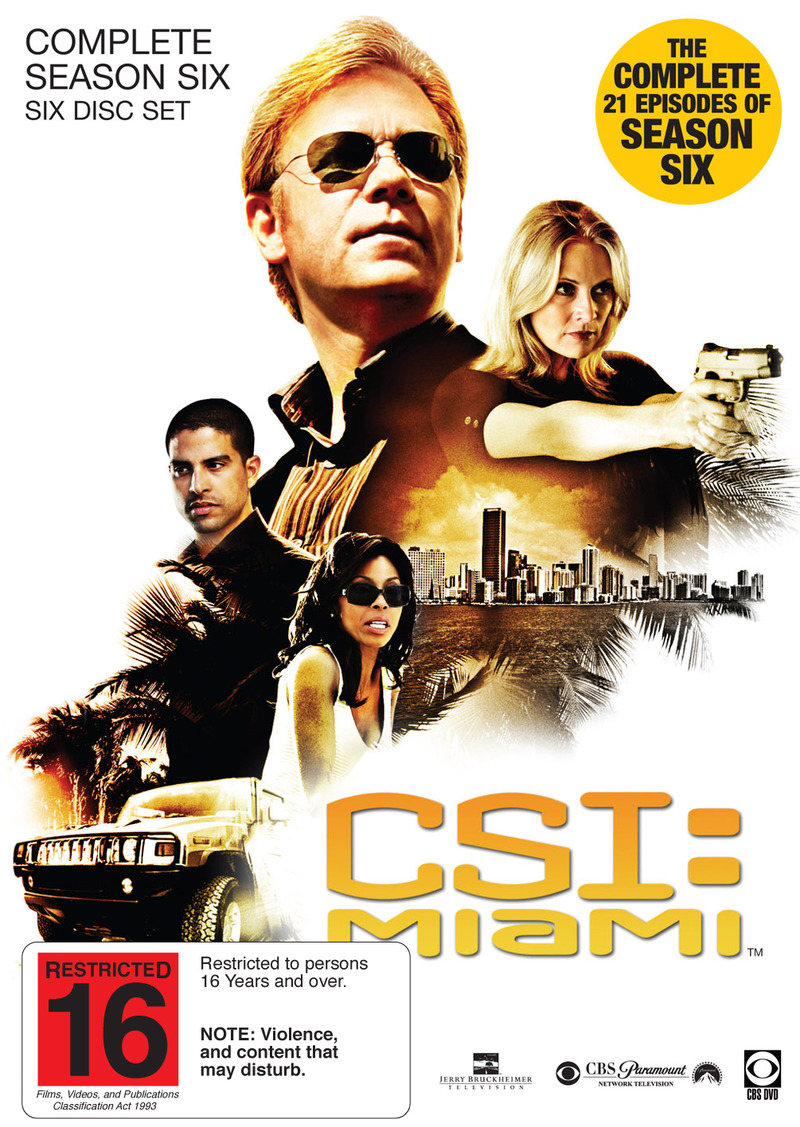 CSI - Miami: Complete Season 6 (6 Disc Set) | DVD | Buy Now | at Mighty ...