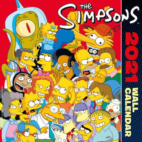 Buy Official The Simpsons 2021 Square Wall Calendar at Mighty Ape NZ