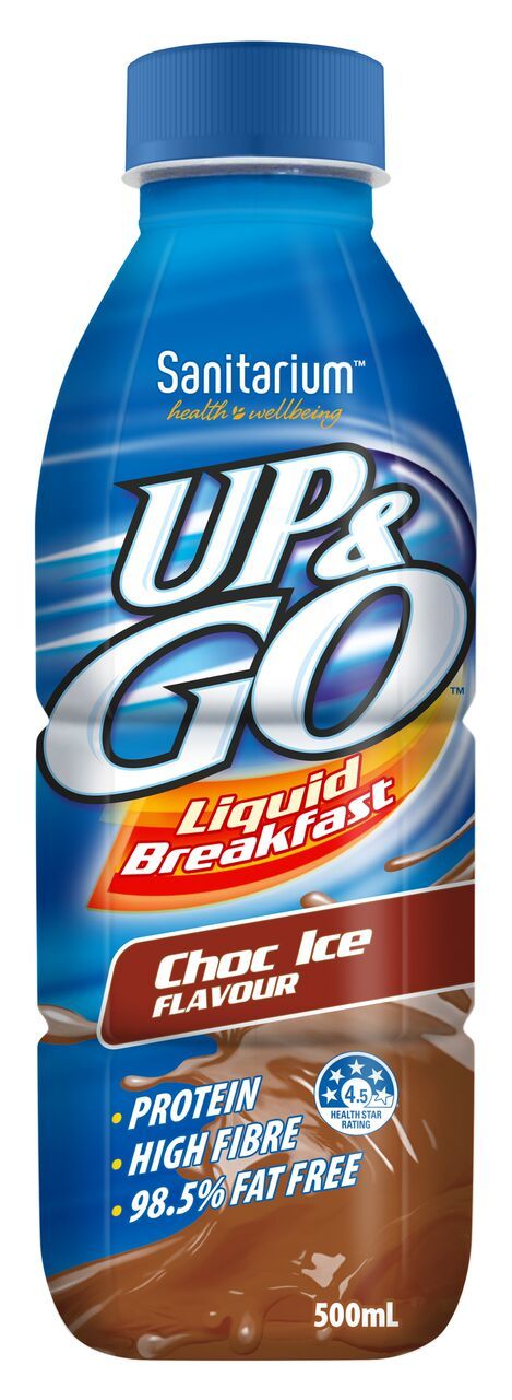 Up & Go Bottle - Choc Ice 12 Pack (500ml) | at Mighty Ape NZ