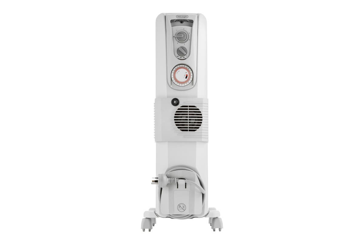 De'Longhi: 2400W DL Oil Column Heater with Timer & Fan - White | at Mighty Ape NZ