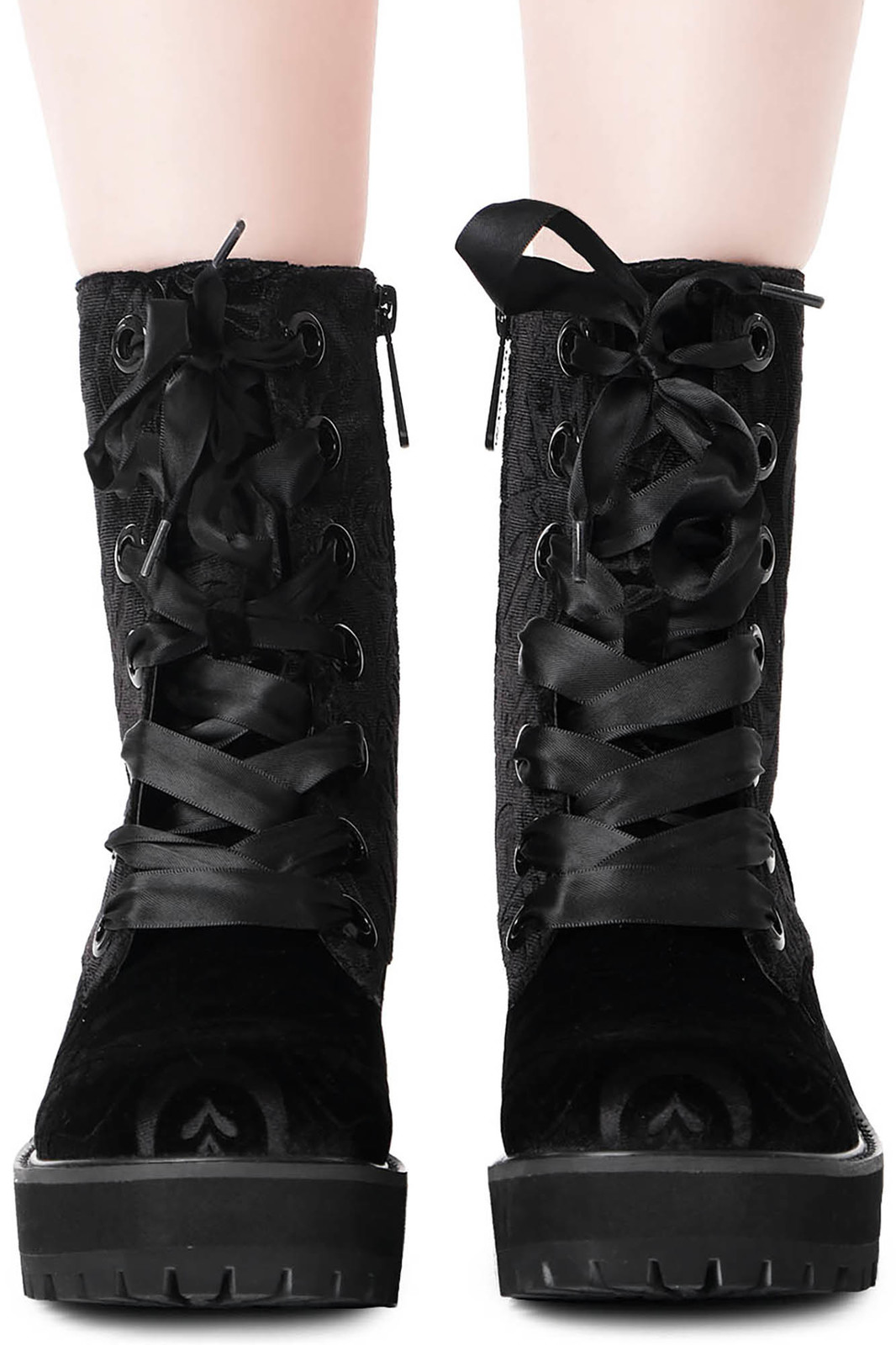Killstar: Heather Combat Boots - Size US 10 | at Mighty Ape Australia