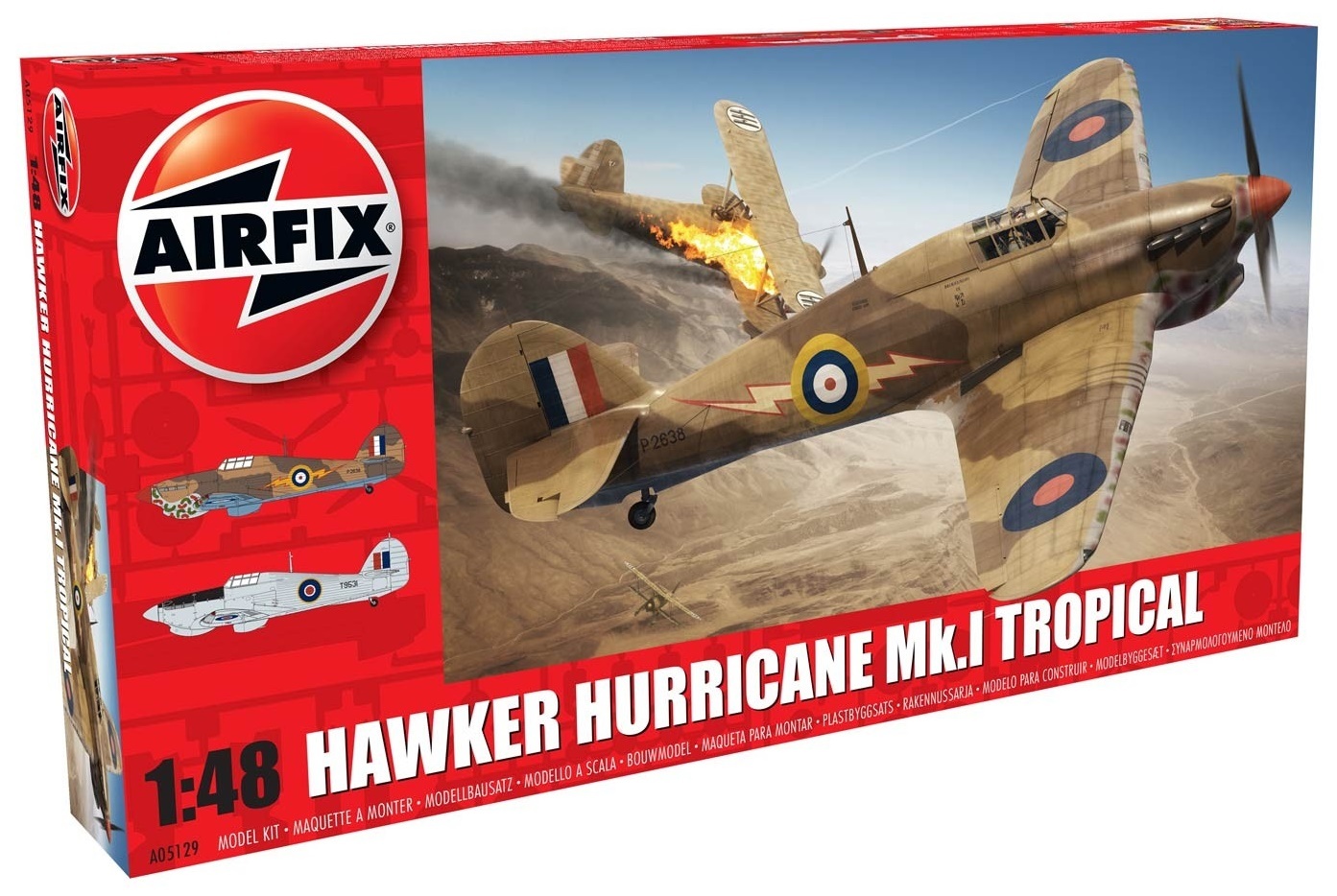 1:48 Hawker Hurricane Mk.I-Tropical - Model Kit | at Mighty Ape Australia