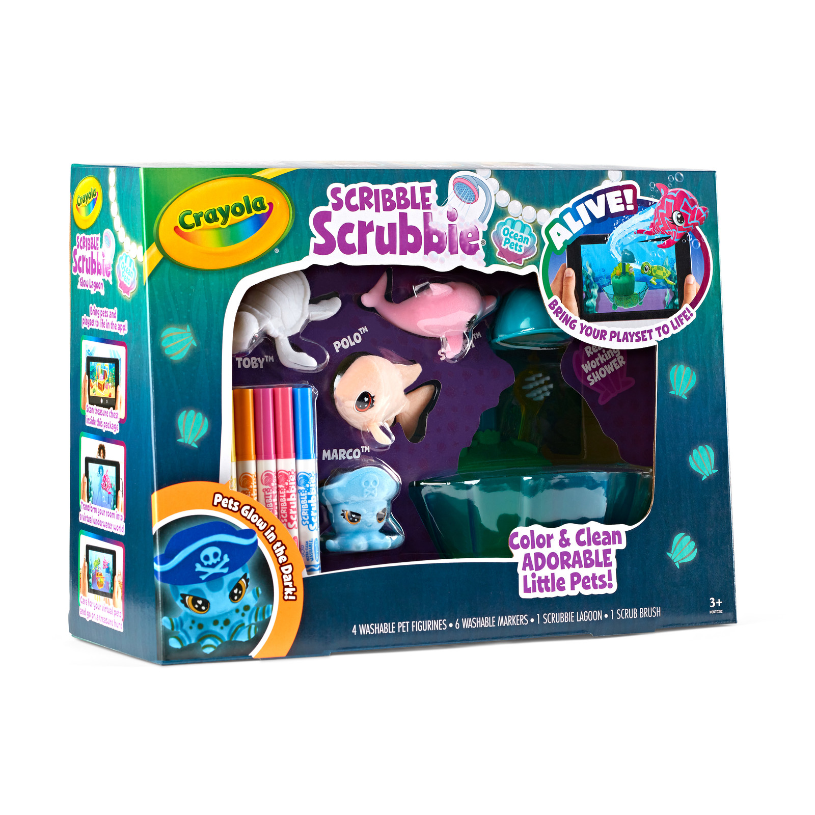 Buy Crayola: Scribble Scrubbies Glow Lagoon at Mighty Ape NZ