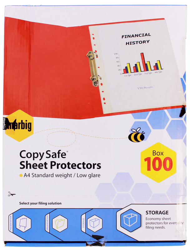Buy Marbig A4 Copysafe Pockets (Box of 100) at Mighty Ape NZ