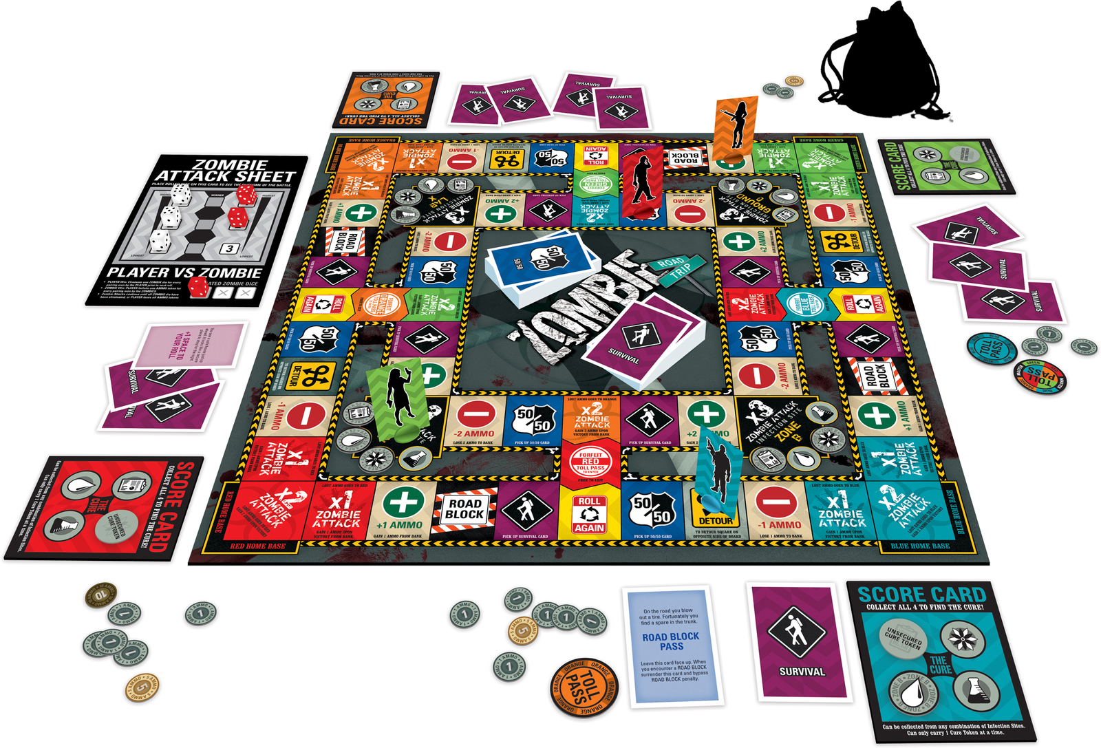 Zombie Road Trip Board Game At Mighty Ape NZ zombie-road-trip-board-game-at-mighty-ape-nz