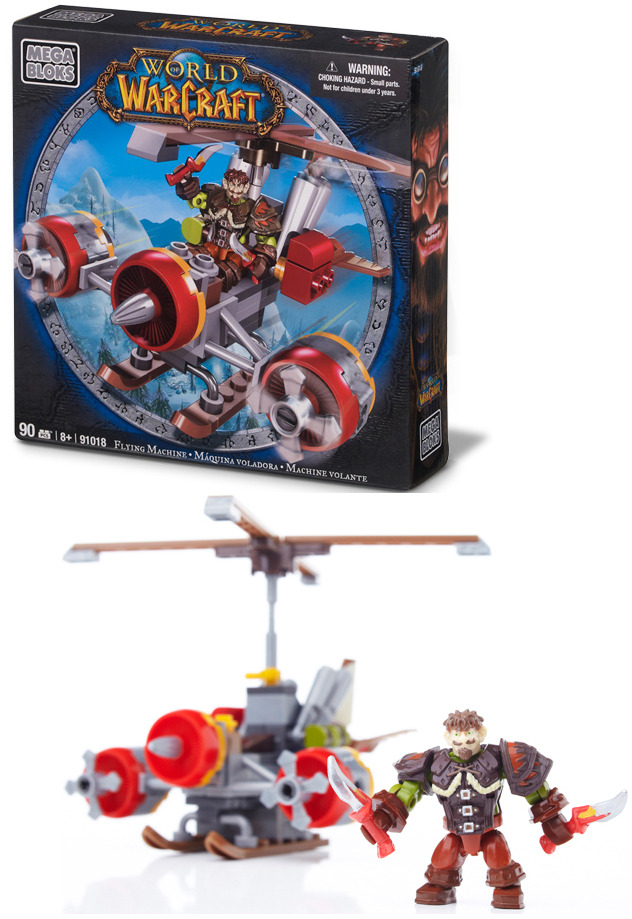 Mega Bloks World of Warcraft Mount - Flying Machine (with Gnome Rogue ...