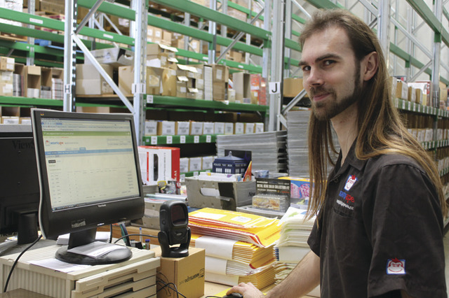 Inside the Mighty Ape warehouse at Mighty Ape NZ