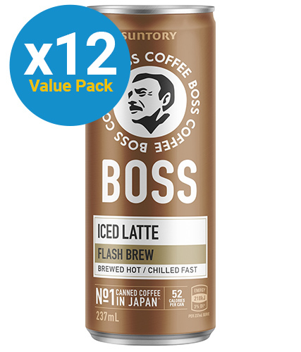 Suntory Boss Coffee Latte - 237ml (12 Pack) | at Mighty Ape NZ