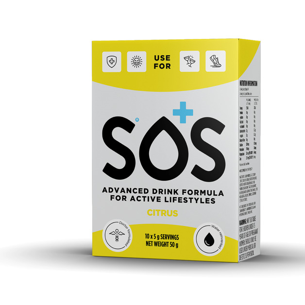 Buy SOS Rehydrate - Citrus (10 Serve) at Mighty Ape NZ