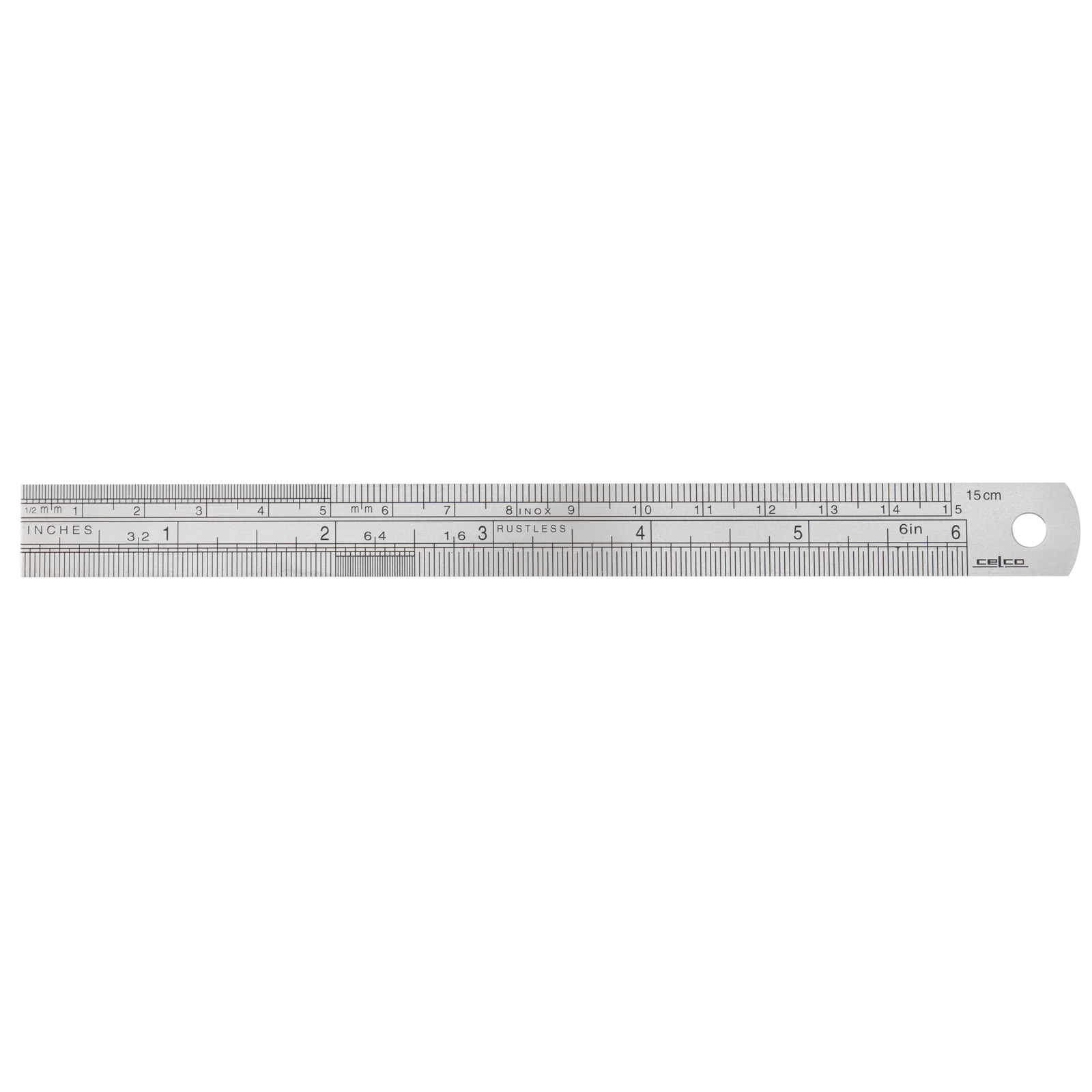 Buy Celco Ruler - Stainless Steel 15cm at Mighty Ape NZ