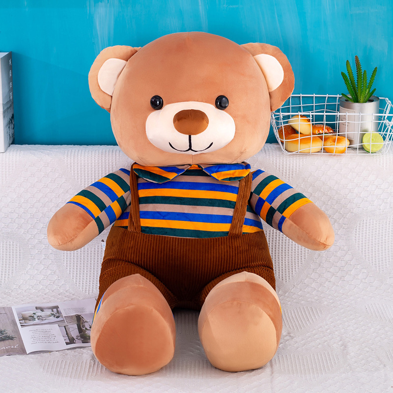 Buy Teddy Bear in Brown Overalls Plush at Mighty Ape NZ