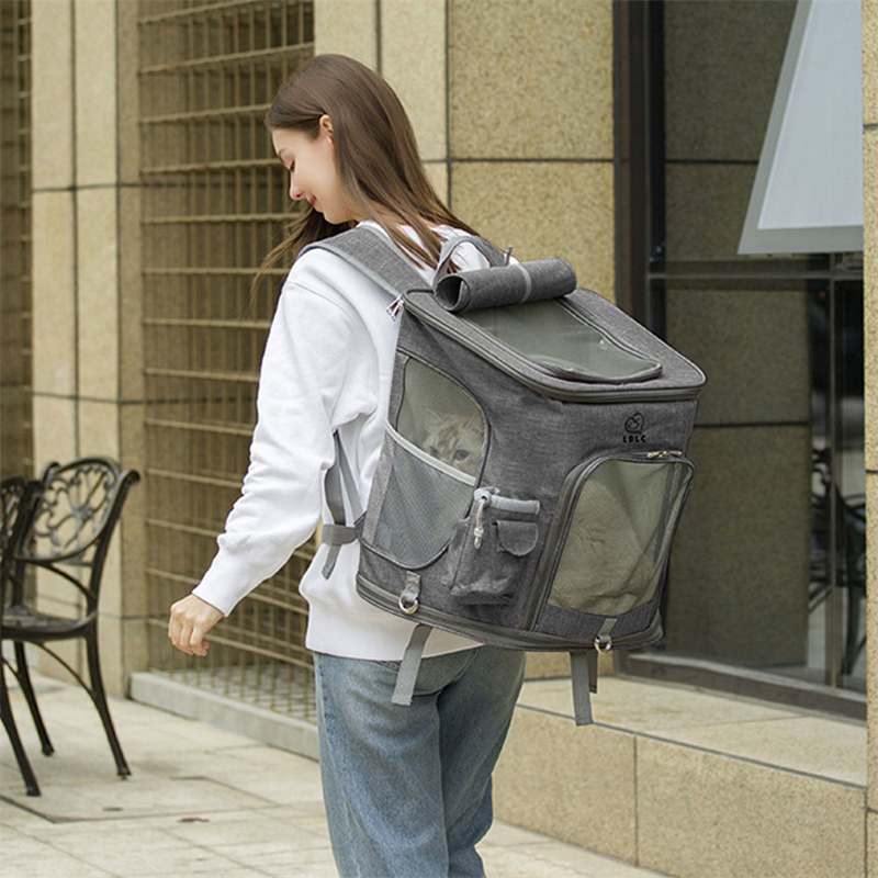 Buy PETSWOL Foldable Outdoor Pet Travel Backpack - Grey at Mighty Ape NZ